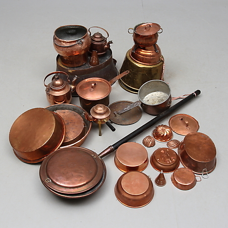 A Collection COPPER, 1800s / 1900s. Silver & Metals - Pewter, Brass ...
