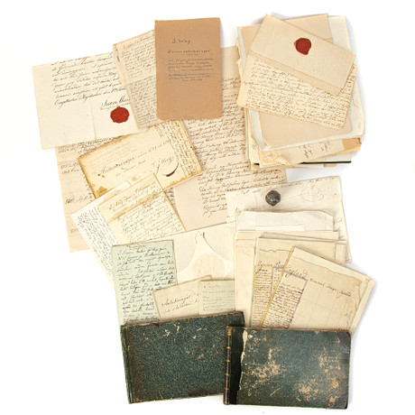 JOHAN (JOHN) WILHELM CARL WAY (1792-1873), letter, sketch for perpetual ...