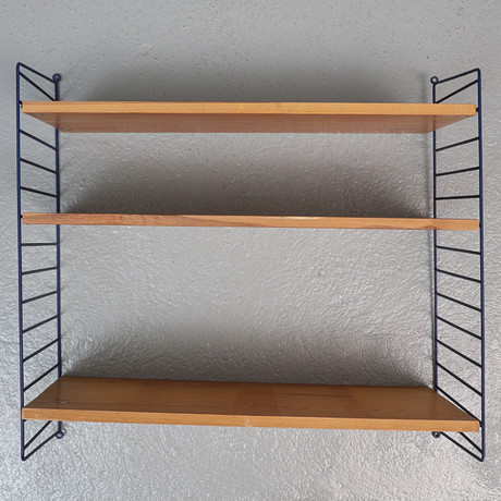 STRINGHYLLA, 5 delar, furu, BRB-hyllan, String designed, 1960/70-tal ...