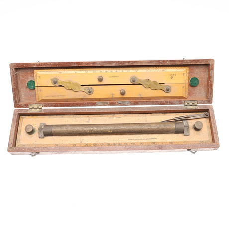 A.G. THORNTON, CAPT FIELD'S IMPROVED PARALLEL RULER, AND A BOXED CHART ...