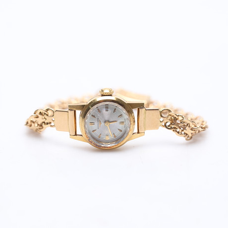 NAISTEN RANNEKORU, kulta, 18K, Longines, kokonaispaino n. 23,7 grammaa ...