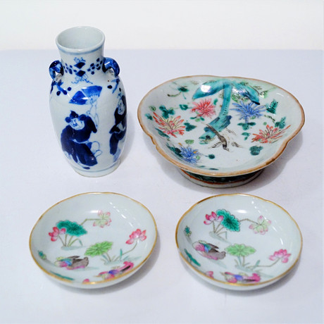 PORCELAIN PARTS, 4 pcs, China, 19th century. Ceramics & Porcelain ...