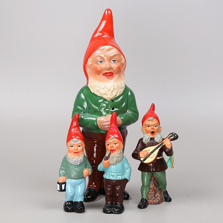 TOMTAR, 4 st, keramik. 1950/60-tal. Keramik & Porslin - Europeiskt ...