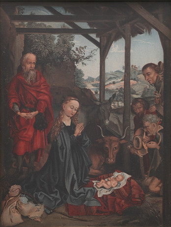 REPRODUCTION PRINT, after a late medieval example, 20th century. Art ...