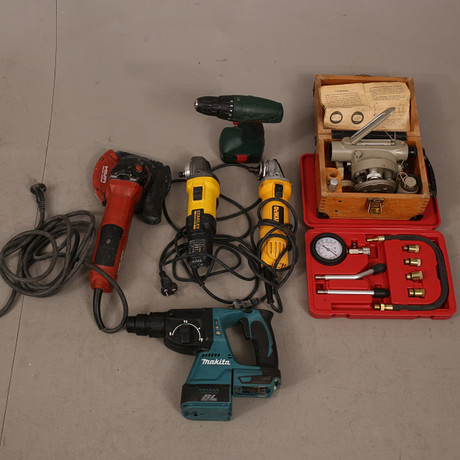 HANDVERKTYG, elektriska, diverse modeller och märken, 7 delar. Övrigt ...
