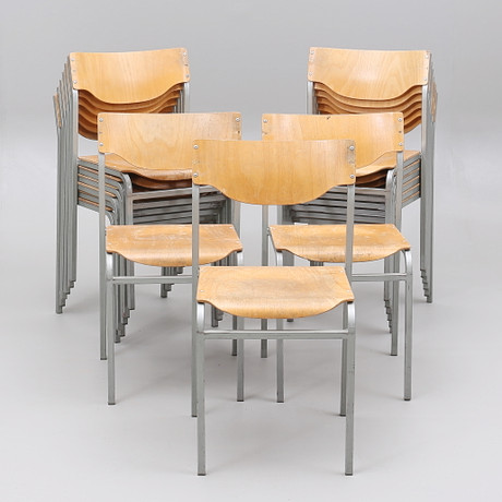 STOLAR, 15 st, industristil, stapelbara, 1900-tal. Möbler - Fåtöljer ...