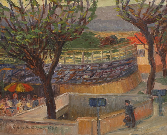 AGNES ANDERSON. Oil on canvas, signed. Art - Paintings - Auctionet