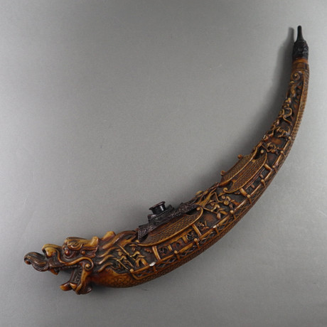 - PLASTIC CAST REPLICA of an opium pipe - China. Asiatica - Auctionet