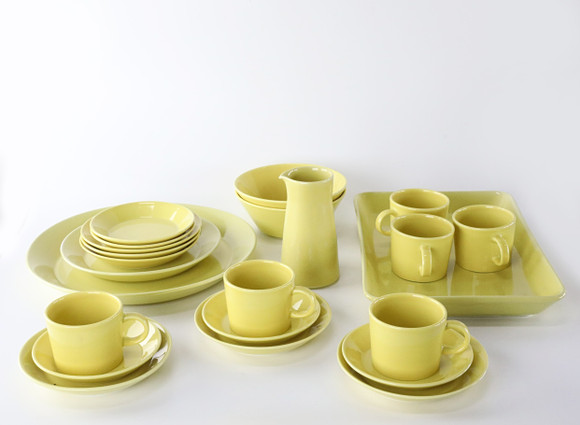 KAJ FRANK. Astiastojen osat, 23 kpl, piikivi, "Teema"/ "Kilta ...