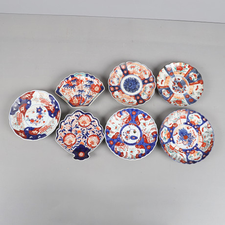 TALLRIKAR, 7 stycken, Imari, Japan, 18/1900-tal, porslin. Keramik ...