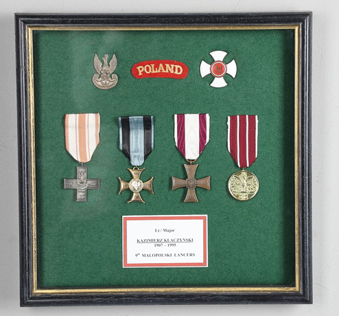 A POLISH SECOND WORLD WR GROUP OF FOUR ATTRIBUTED TO MAJOR KLACZYNSKI ...