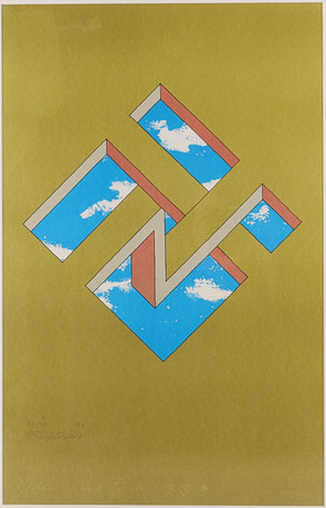 OSCAR REUTERSVÄRD. 1915-2002. Färglitografi, signerad. Konst - Grafik ...