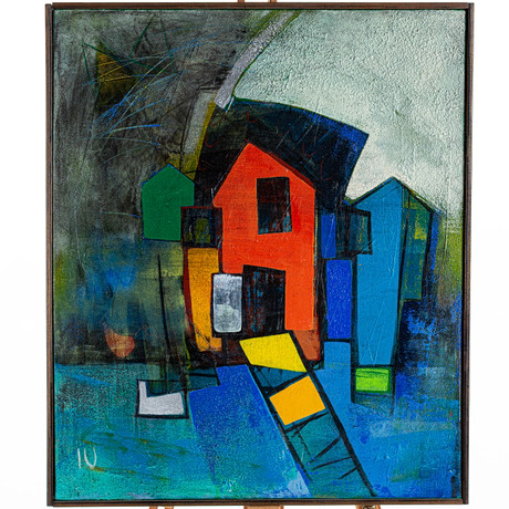 INGER UNSTAD, "House for a tired fireman with a foursome woman on it ...