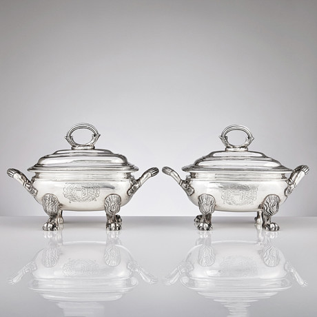 WILLIAM BURWASH & RICHARD SIBLEY. A pair of English early 19th century ...