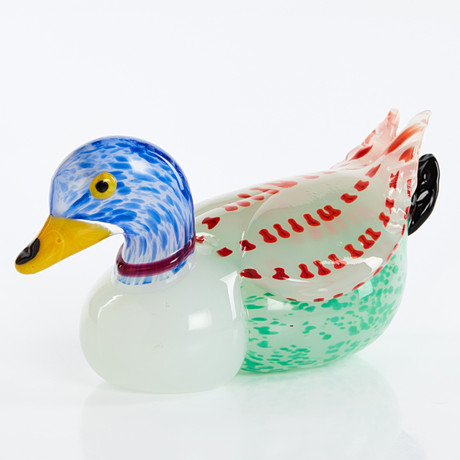 FRANCO MORETTI. Sculpture, duck, Murano, Italy late 20th century ...