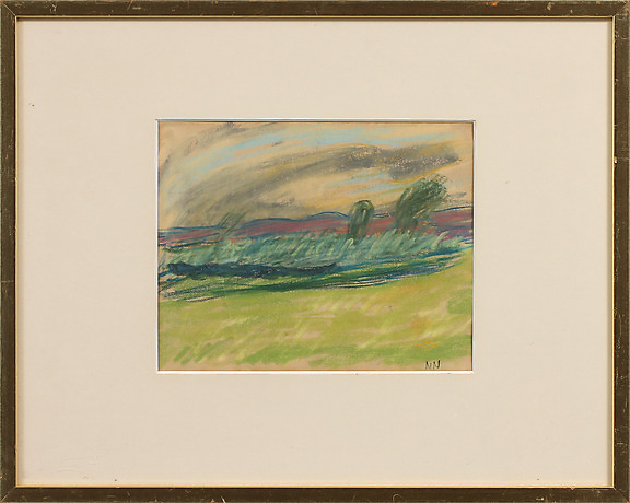 NILS NILSSON. Landscape, pastel, signed NN. Art - Paintings - Auctionet