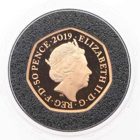 THE UK 2019 '50 YEARS OF THE 50P' GOLD PROOF COIN. Coins, Medals ...