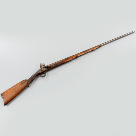 FLINT LOCK RIFLE, 19th century. Weapons & Militaria - Guns & Rifles ...
