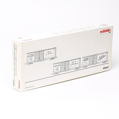 MÄRKLIN 45647 vagnsats med amerikanska boxcars, originalförpackning ...