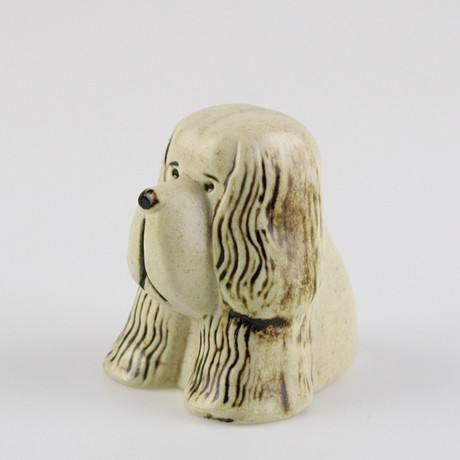 LISA LARSON. Figurin, spaniel, ur serien Kennel, stengods, Gustavsberg ...