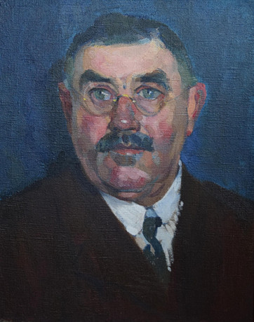 BEATRICE HUNTINGTON (1889 - 1988). Man med Ruddy Face. Konst - Måleri ...