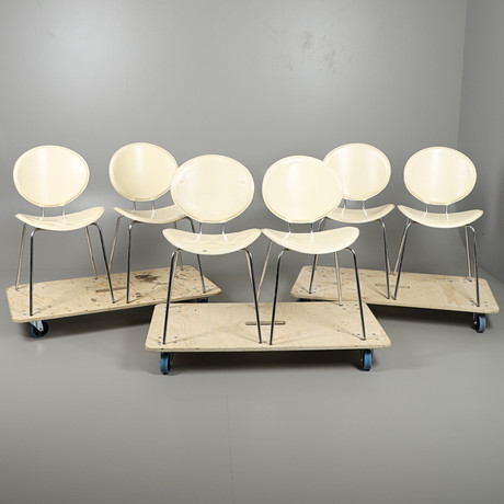 A SET OF SIX 1980/90s CONRAN DINING CHAIRS. Furniture - Armchairs ...