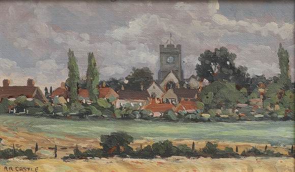 ROGER B CASTLE, 20TH CENTURY. STORA DIAGRAM KYRKA. Konst - Måleri ...