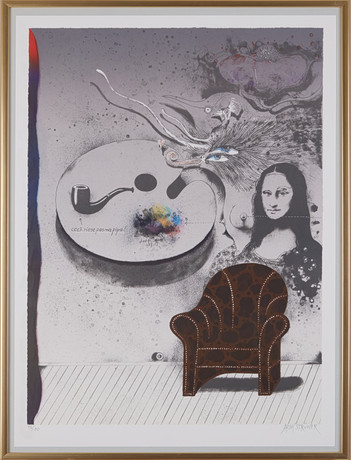 ARDY STRÜWER. "Inspiraatio", värillinen litografia, signeerattu ja ...