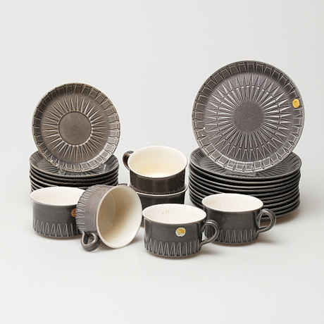 TEA SET, 18 pieces, ceramics, bo-faience. Ceramics & Porcelain ...