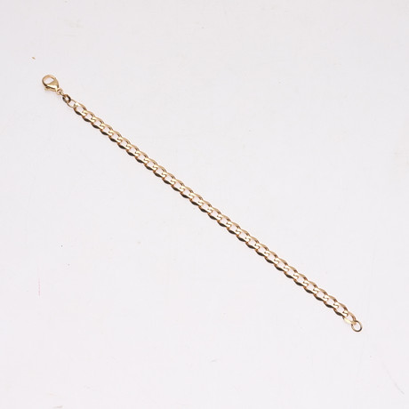 Armband, 18K guld, pansarlänk, vikt ca 8.6gram. Smycken & Ädelstenar ...