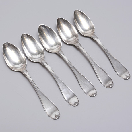 LUSIKAT, 5 kpl, hopea, 336 grammaa, 1800-luku. Hopea ja metalli - Hopea ...
