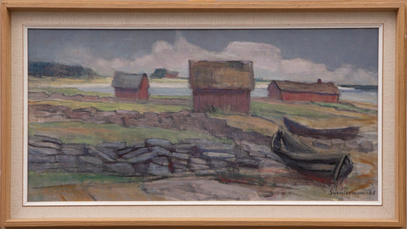 SVEN PERSSON. OLJA på duk, signerad, 1965. Konst - Måleri - Auctionet