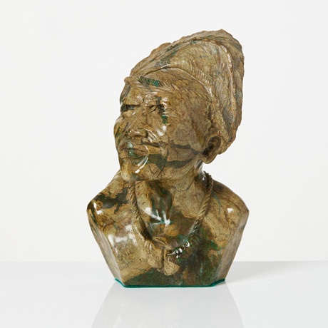 EDWARD C. NDORO (Zimbabwe, 1973-). Sculpture, Shona (Zimbabwe), old man ...