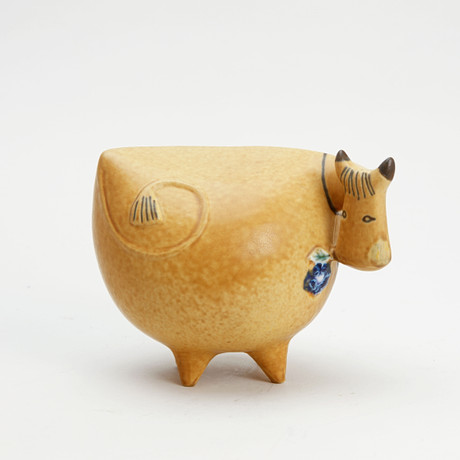 LISA LARSON. Figurine, cow, stoneware, Gustavsberg. Ceramics ...