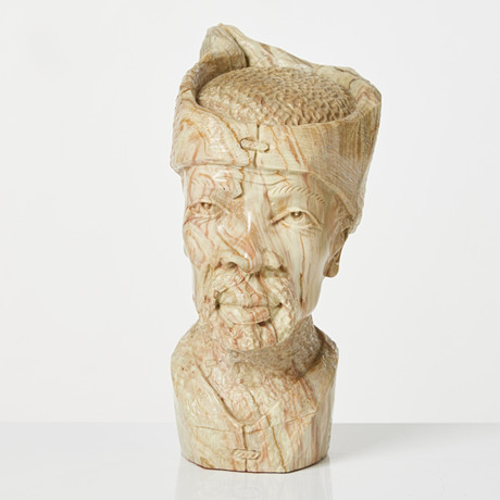 Unknown artist (20th century). Sculpture, Shona (Zimbabwe), old man ...