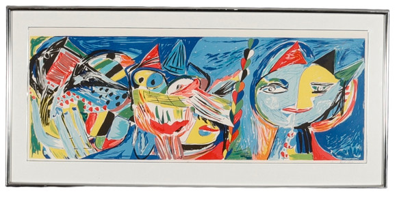 JÖRGEN NASH. Color lithography. Art - Engravings & Prints - Auctionet