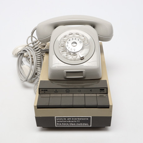 TELEVERKET, telefonsvarare med dialogtelefon, 1900-talets andra hälft ...