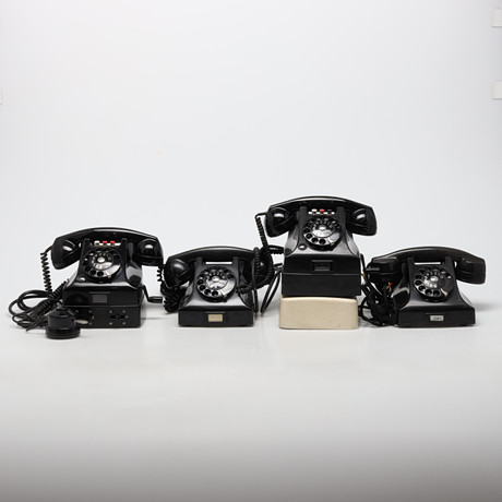 DESK PHONES, 4 pieces, Televerket, 1960s. Collectables - Technica ...