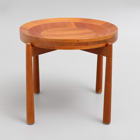 JENS QUISTGAARD. PLATE TABLE, REVERSIBLE TOP, TEAK, SECOND HALF OF THE ...