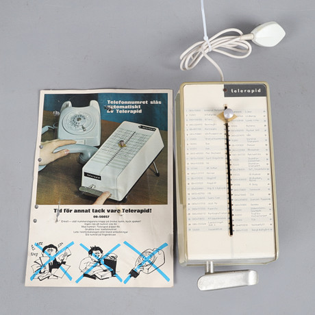 TELEVERKET, nummersändare, Telerapid, 1970-tal, Huppertz & Co Berlin ...