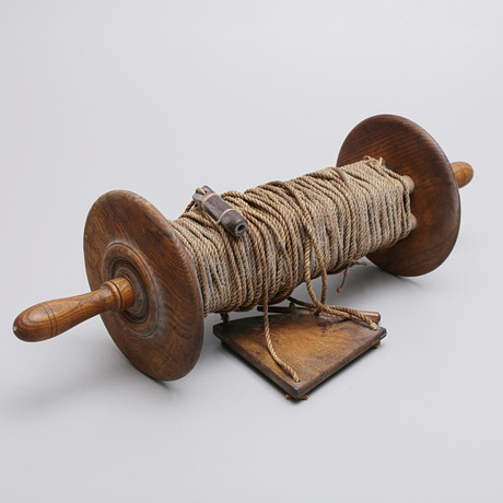 LOGLINE, wood/rope, early 20th century. Miscellaneous - Technica ...