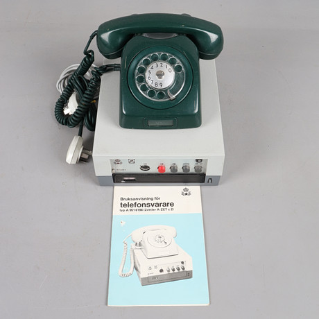TELEVERKET, telefonsvarare med dialogtelefon, 1900-talets andra hälft ...