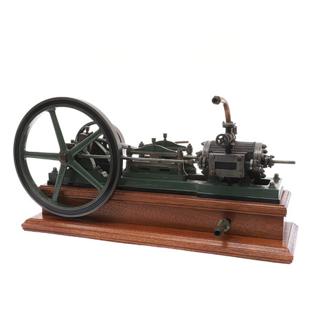 A MODEL OF A SINGLE CYLINDER HORIZONTAL STEAM MILL ENGINE, CIRCA 1880 ...