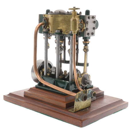 A TWO CYLINDER COMPOUND, MODEL STEAM LAUNCH ENGINE, USING STUART ...