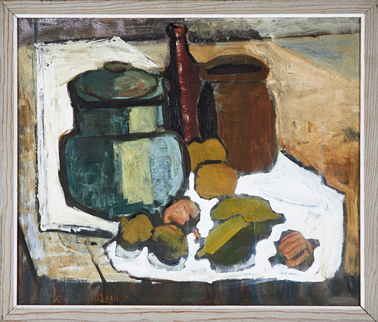 ERIC LUNDBERG. Still life, oil on Board, signed. Art - Paintings ...