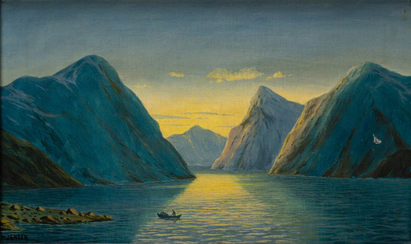 MAX JENSEN (1860-?). Geirangerfjord. Art - Paintings - Auctionet