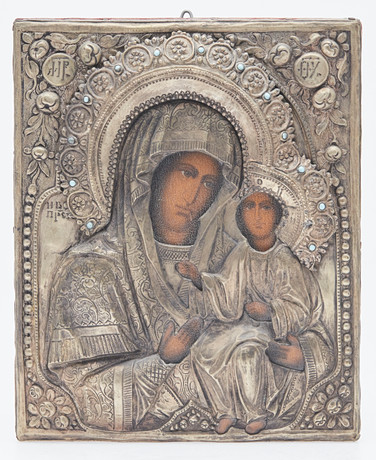 Icon / Icon of Mary, Mary with baby Jesus. Art - Paintings - Auctionet