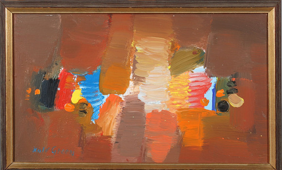 KULO GREEN. OIL ON THE Board. Art - Paintings - Auctionet