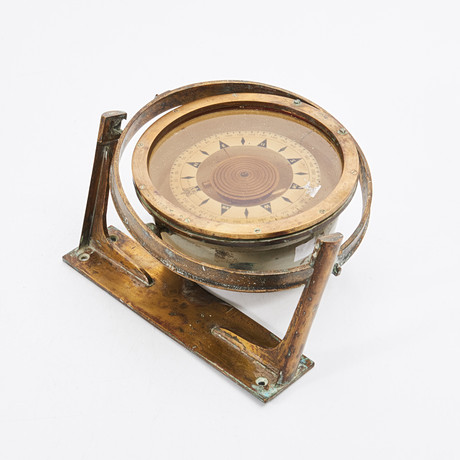 VÄTSKEKOMPASS, AB Lyth, Stockholm, 1937, numrerad 17157, kardanupphängd ...