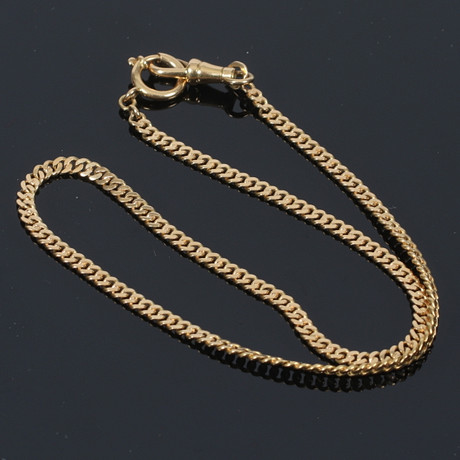 CADENA DEL RELOJ, oro de 18k, Harry Hermansson, Estocolmo. 1955. Peso ...